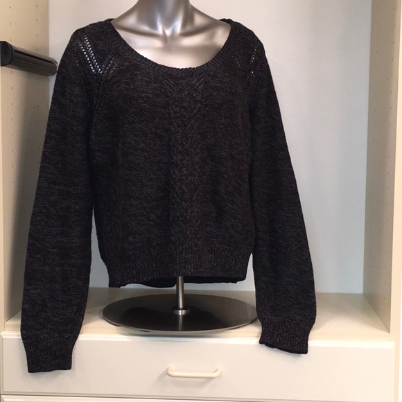 Mossimo Supply Co. | Sweaters | Mossimo Black Sweater With Pretty Knit ...